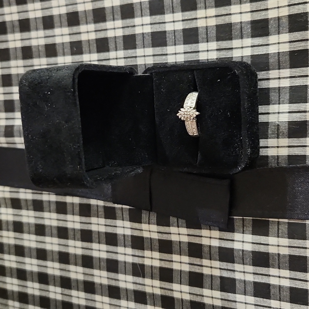 925 Diamond Ring Sterling Silver - Gem